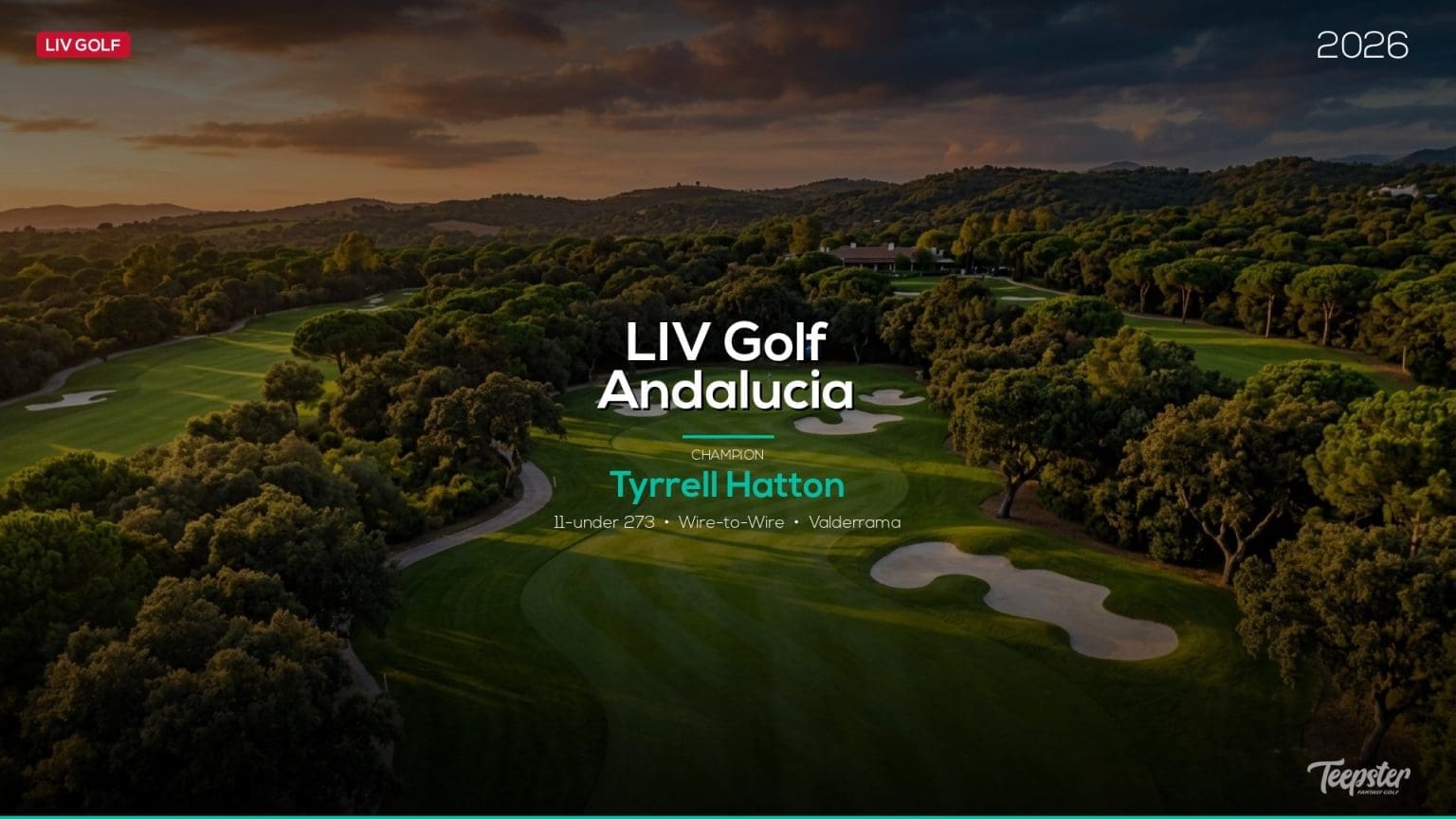 LIV Golf Andalucia 2026: Tyrrell Hatton Goes Wire-to-Wire at Valderrama ...